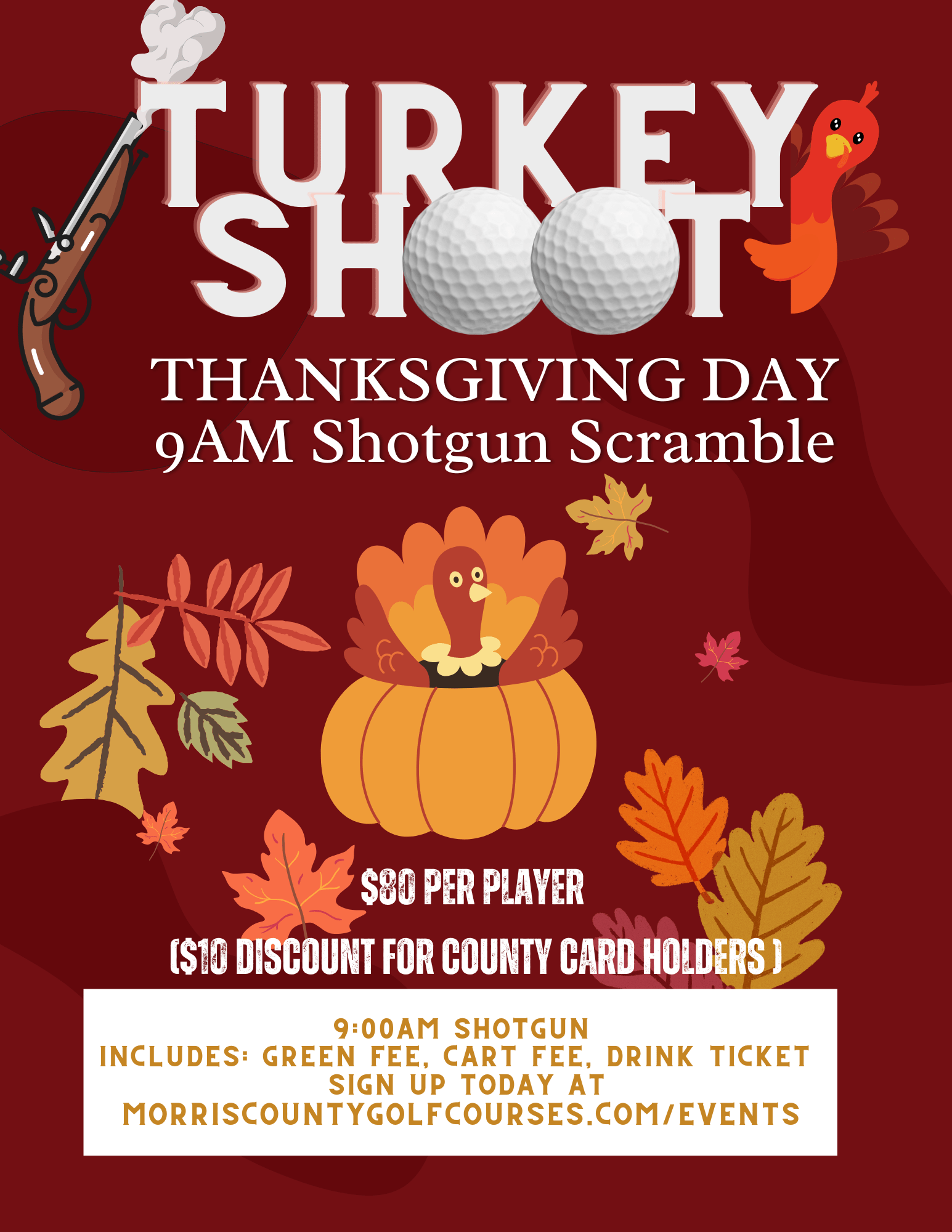 Pinch Brook Thanksgiving Turkey Shoot- FULLY BOOKED - Morris County ...